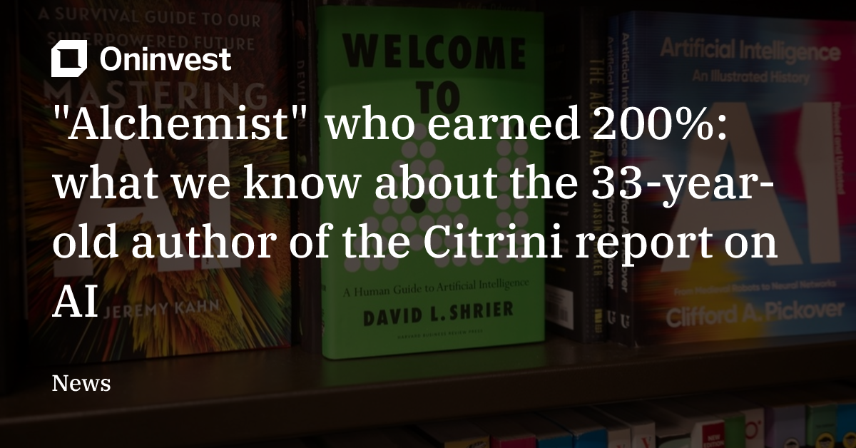 "Alchemist" who earned 200%: what we know about the 33-year-old author ...