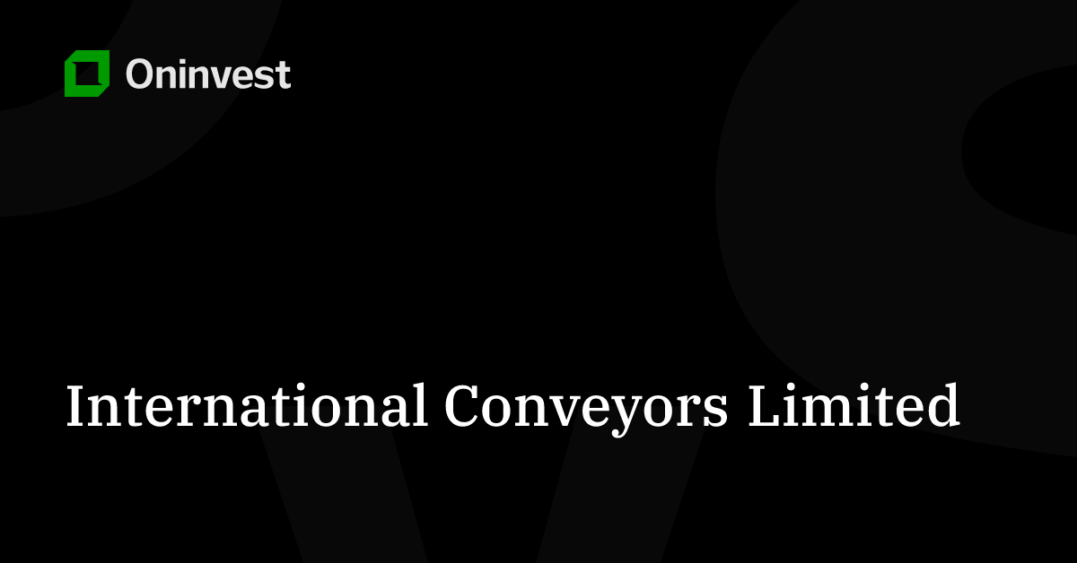 International Conveyors Limited Stocks - INTLCONV.NS rate on the chart ...